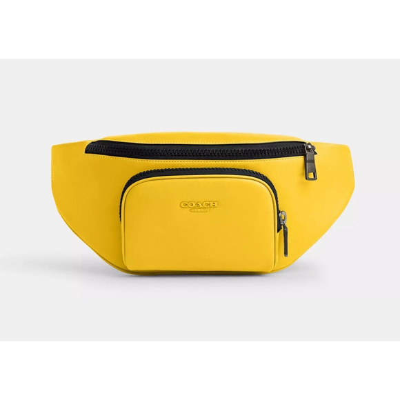 Coach | Bags | Coach Racer Belt Bag Fanny Pack Gun Metal Honey | Poshmark